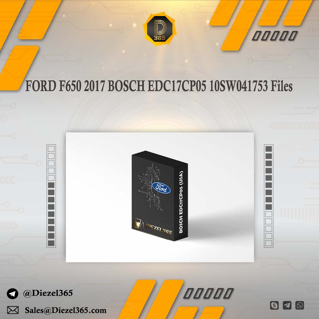 FORD F650 2017 BOSCH EDC17CP05 10SW041753 Files – ⛽ Diezel365