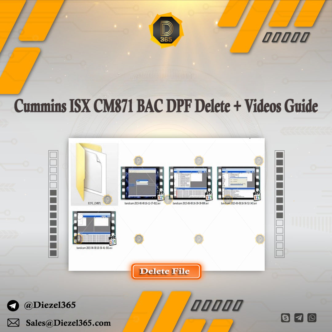 ISX CM871 BAC DPF Delete + Full Instructions Videos – ⛽ Diezel365