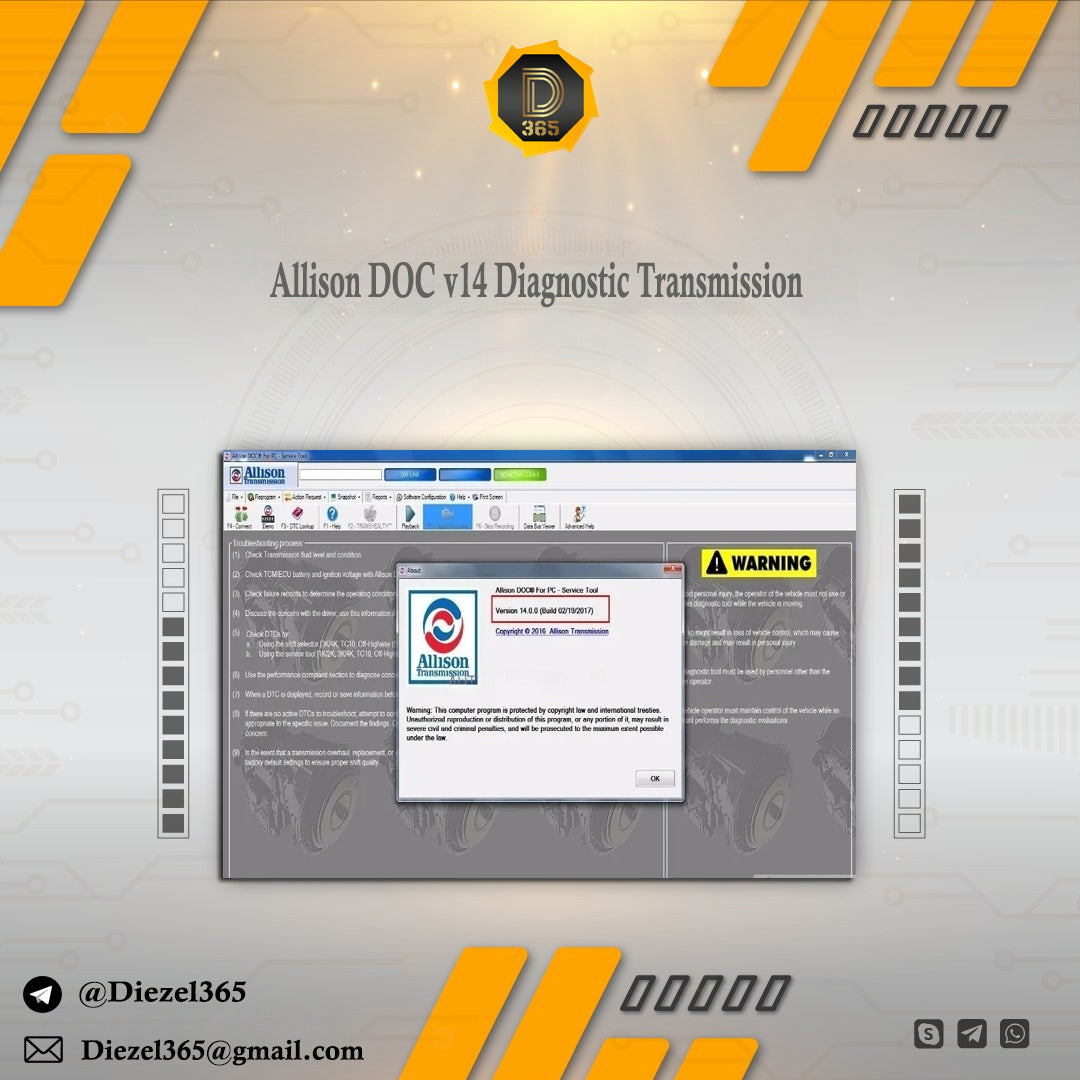 Allison DOC v14 Diagnostic Transmission – ⛽ Diezel365