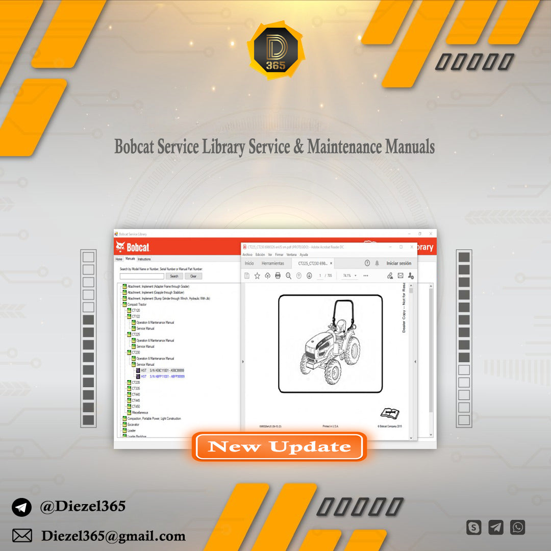 Bobcat Service Library Service & Maintenance Manuals – ⛽ Diezel365