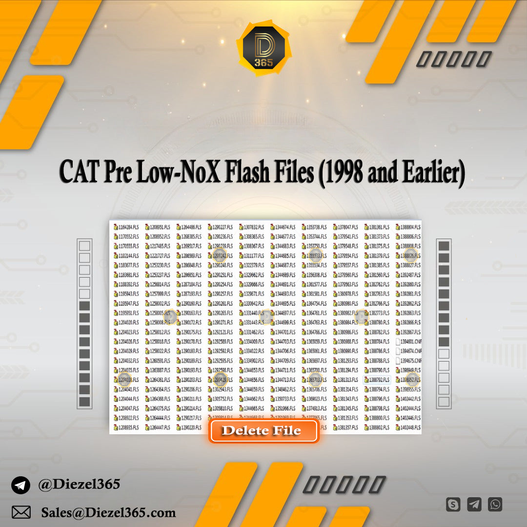 CAT Pre Low-NoX Flash Files (1998 and Earlier) Big Collection – ⛽ Diezel365