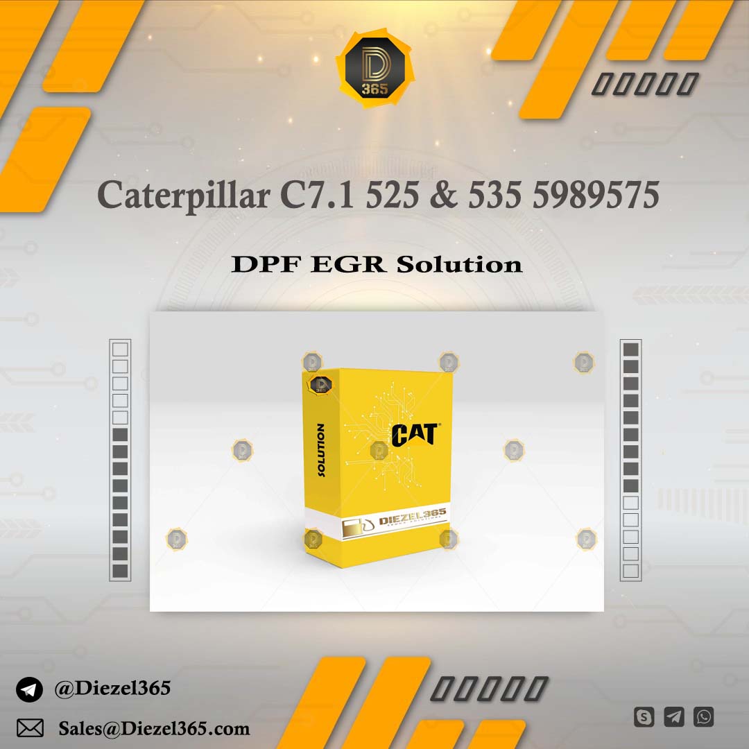 Caterpillar C7.1 525 & 535 5989575 + DPF EGR Solution – ⛽ Diezel365