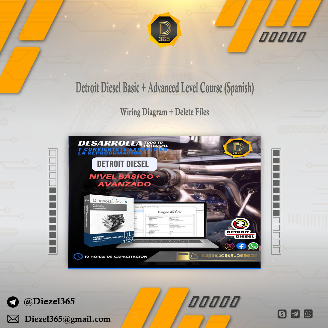 Detroit Diesel Basic + Advanced Level Course (Spanish) + Wiring Diagra – ⛽ Diezel365