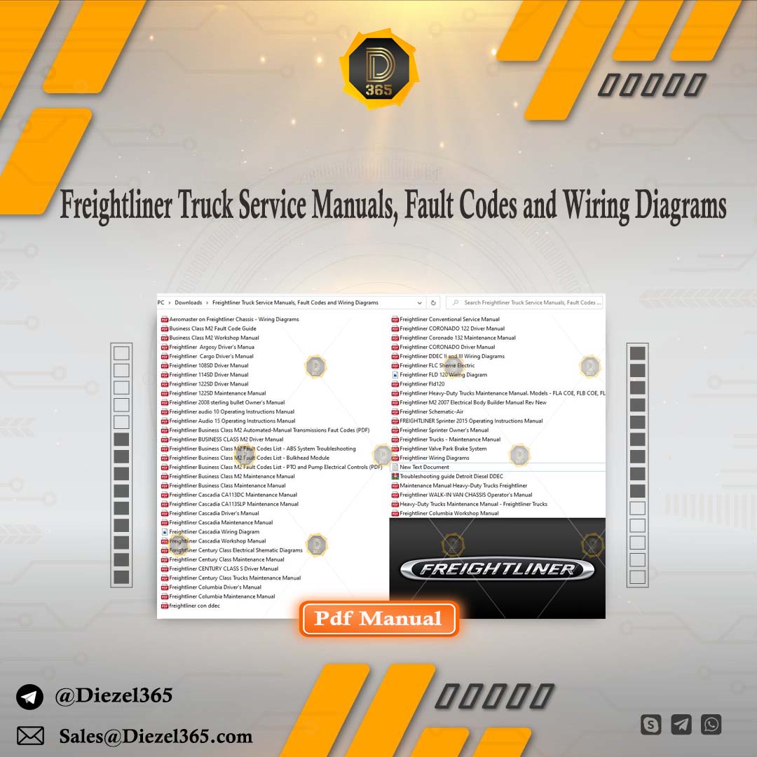 Freightliner Truck Service Manuals, Fault Codes and Wiring Diagrams – ⛽ ...