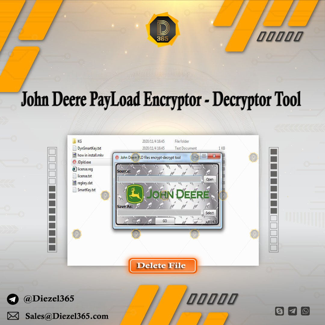 John Deere PayLoad Encryptor - Decryptor Tool – ⛽ Diezel365