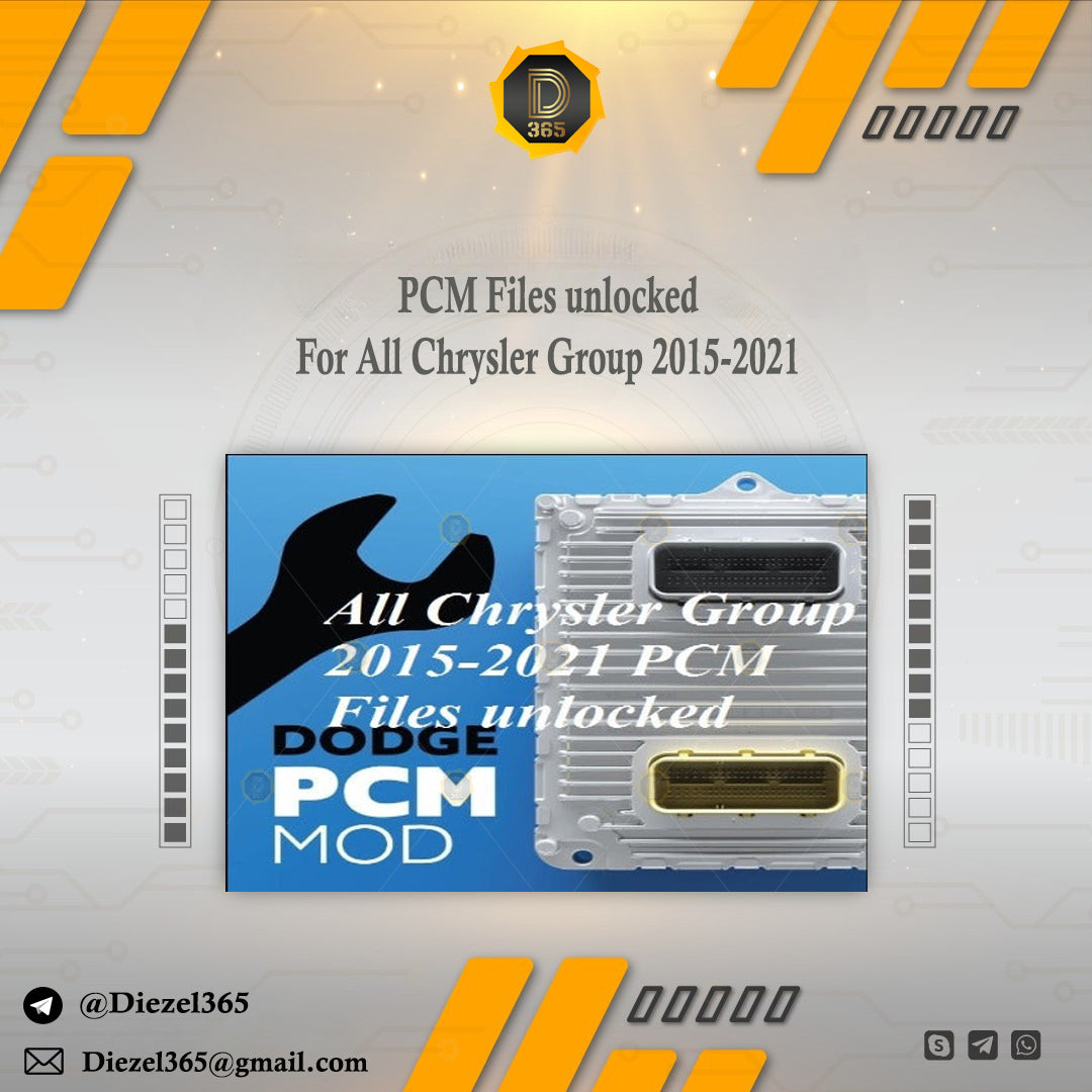 PCM Files unlocked For All Chrysler Group 2015-2021 – ⛽ Diezel365