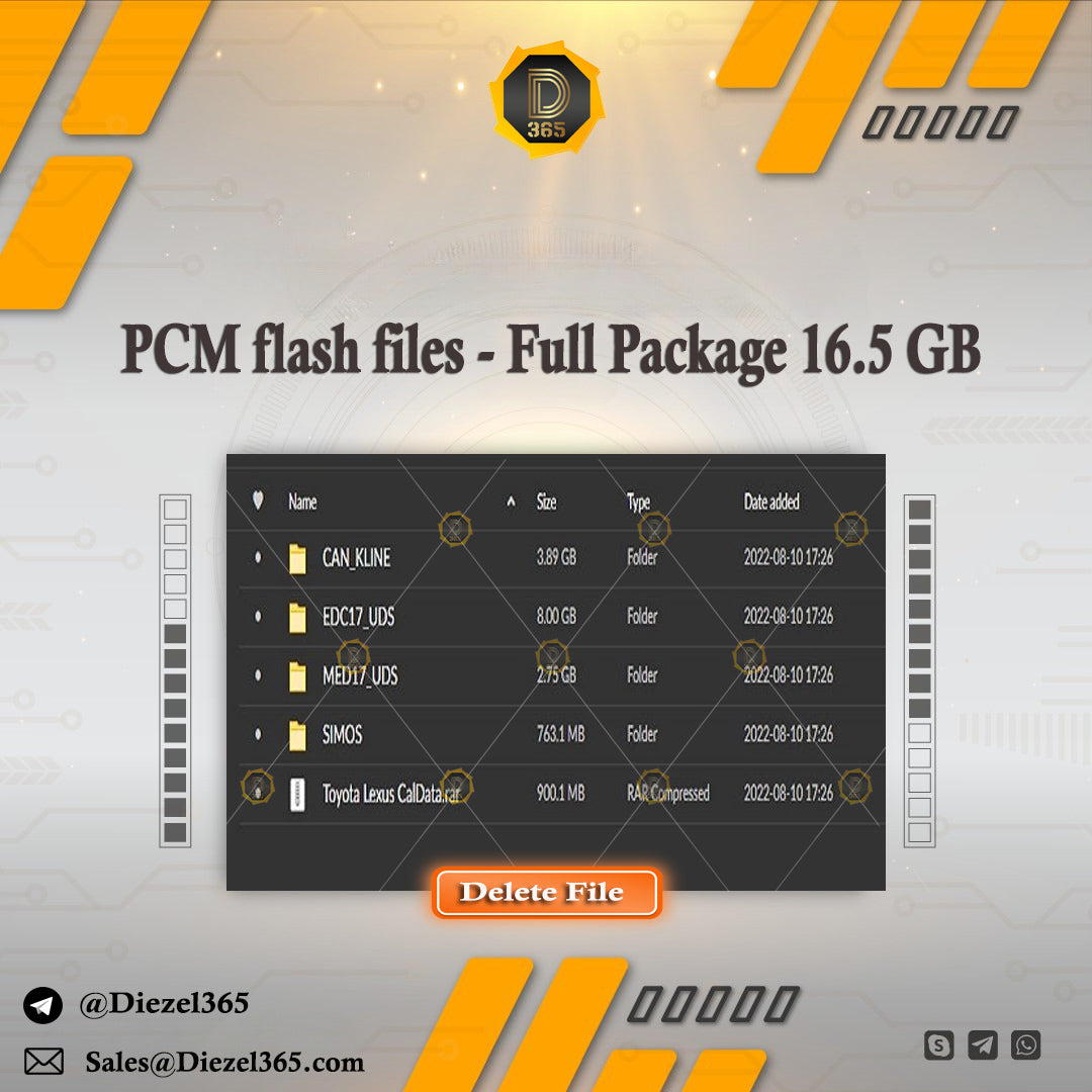 PCM flash files - Full Package 16.5 GB – ⛽ Diezel365