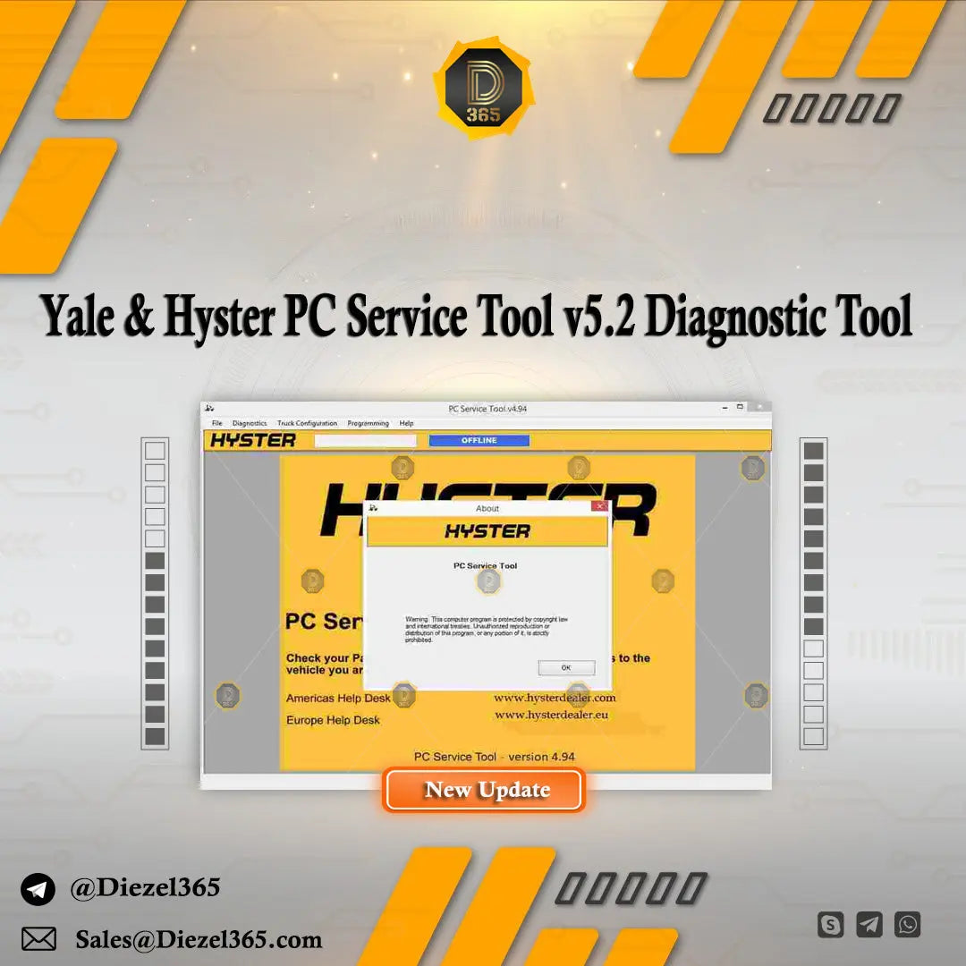 Yale & Hyster PC Service Tool v5.2 Diagnostic Tool – ⛽ Diezel365